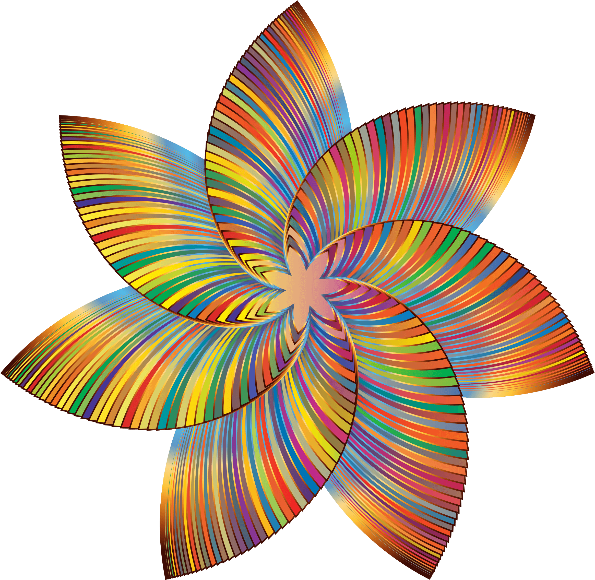 Clipart Colorful Flowers - Clip Art (2330x2271), Png Download