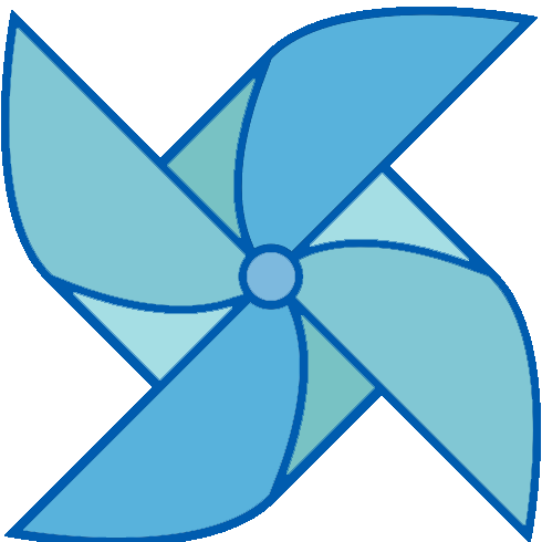 Light Pinwheel - Pinwheel (490x490), Png Download