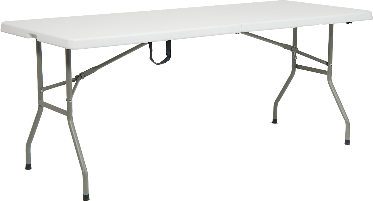 Download Folding Rectangle Table - Table Pliante Noire 180 | Transparent PNG Download | SeekPNG