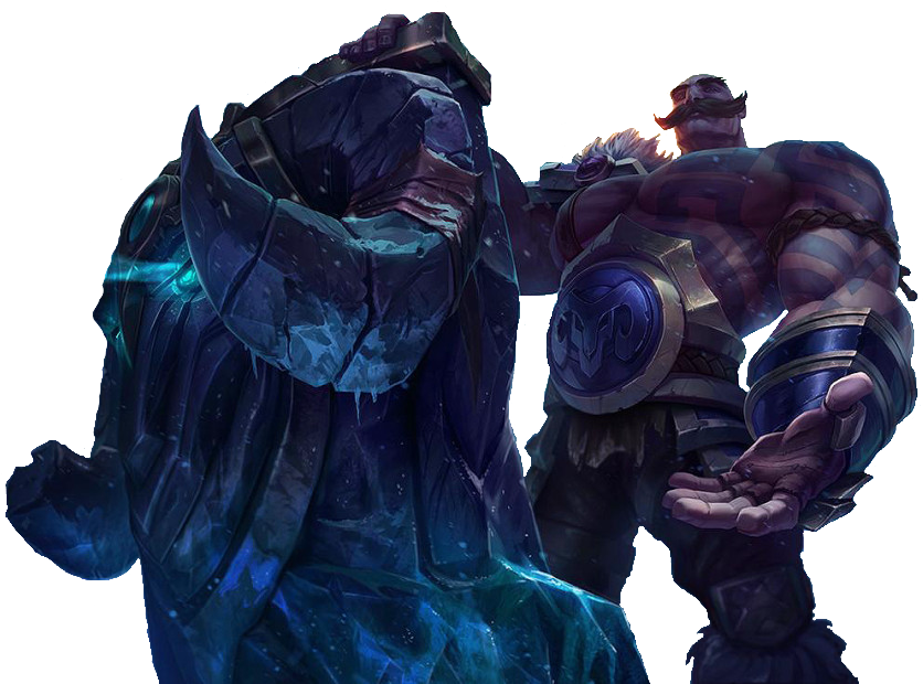 Braum Lol Skin Render - League Of Legends Braum Png (849x621), Png Download