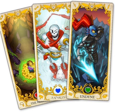 Undertale Tarot Cards - Undertale Tarot Cards Gaster (480x480), Png ...