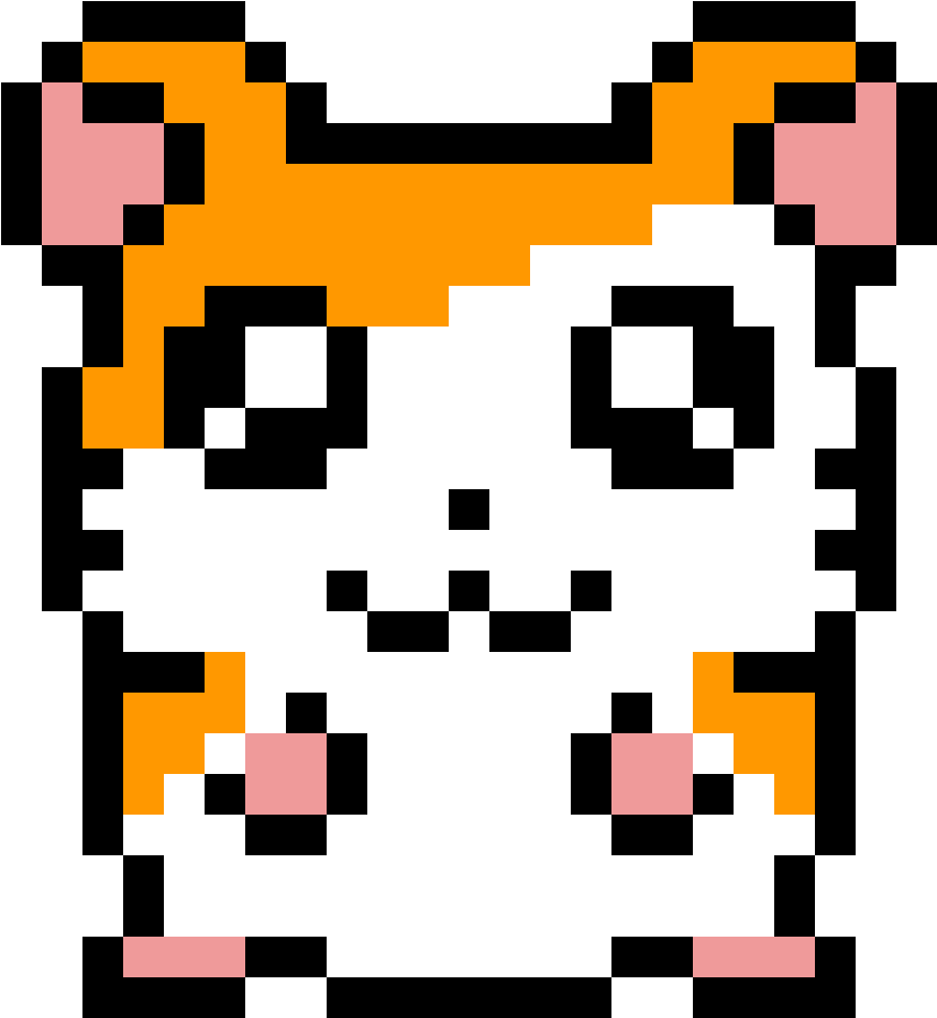 Pixel Hamster - Minecraft Hamster Pixel Art (1184x1184), Png Download