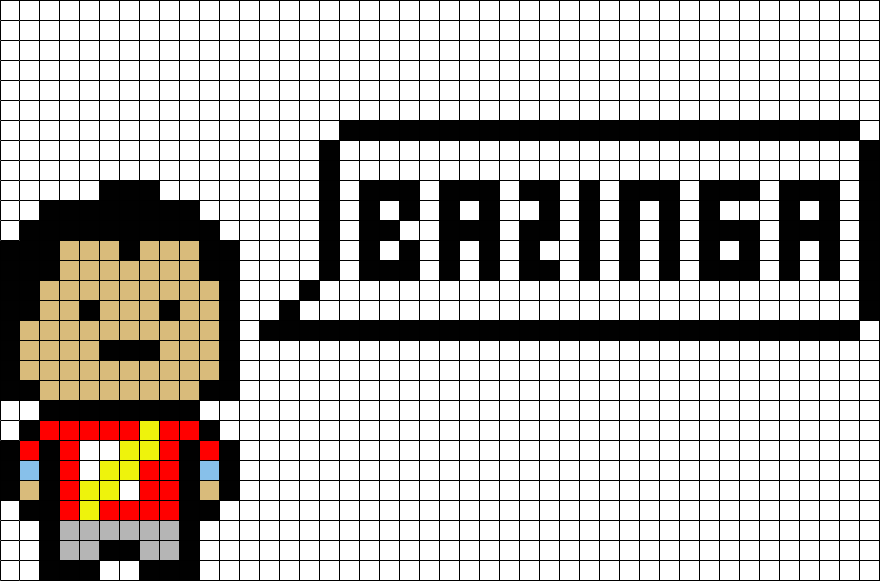 Download Big Bang Theory Pixel Art | Transparent PNG Download | SeekPNG