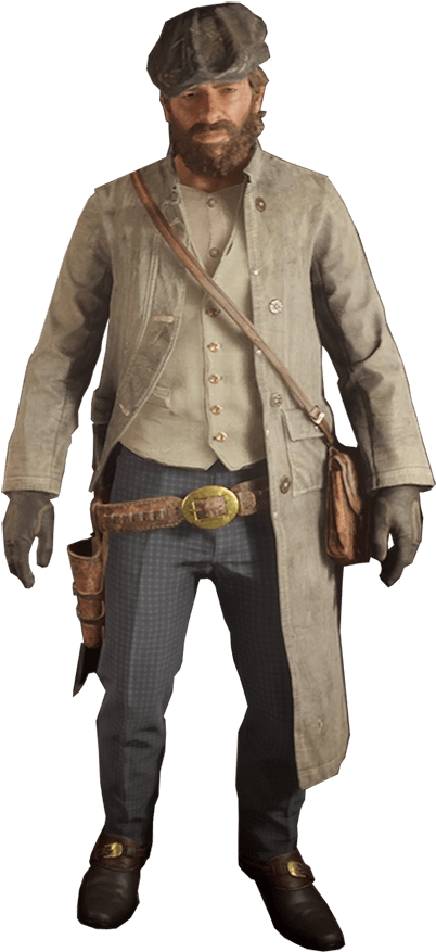 Red Dead Redemption 2 Beard (438x900), Png Download