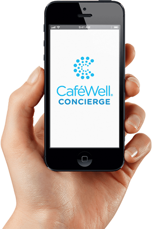 Cafewell Concierge Logo (594x895), Png Download