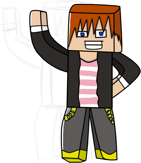 Minecraft Cartoon Drawings - Minecraft (1280x720), Png Download