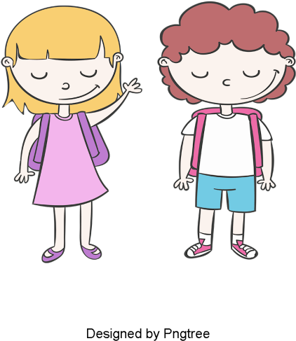 Cartoon Simple Hand-painted Student Learning Design, - Student (640x640 ...