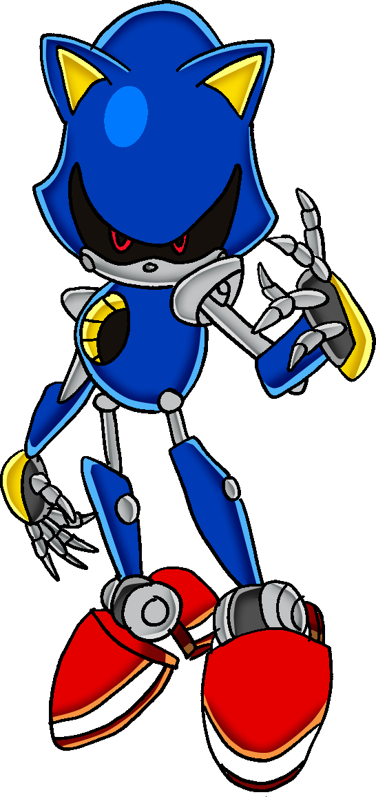 Metal Sonic Project 20 - Sonic X Metal Sonic Png (546x1155), Png Download