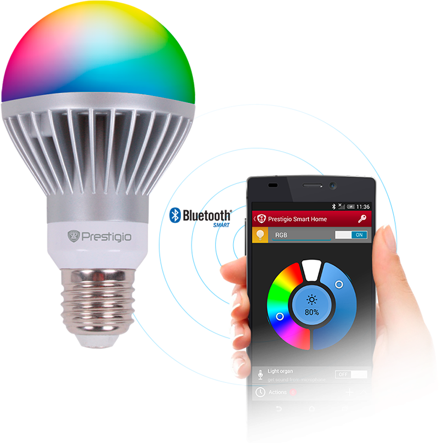 Download Smart Color Led Light - Prestigio Pwled7e27 Connected Led Bulb ...