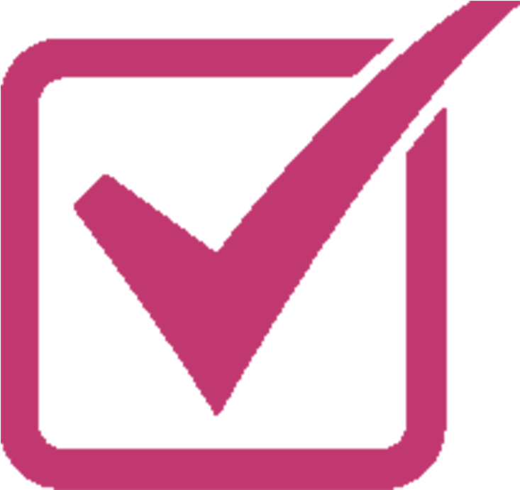 Icon - Pink Png Check Mark (1024x1024), Png Download