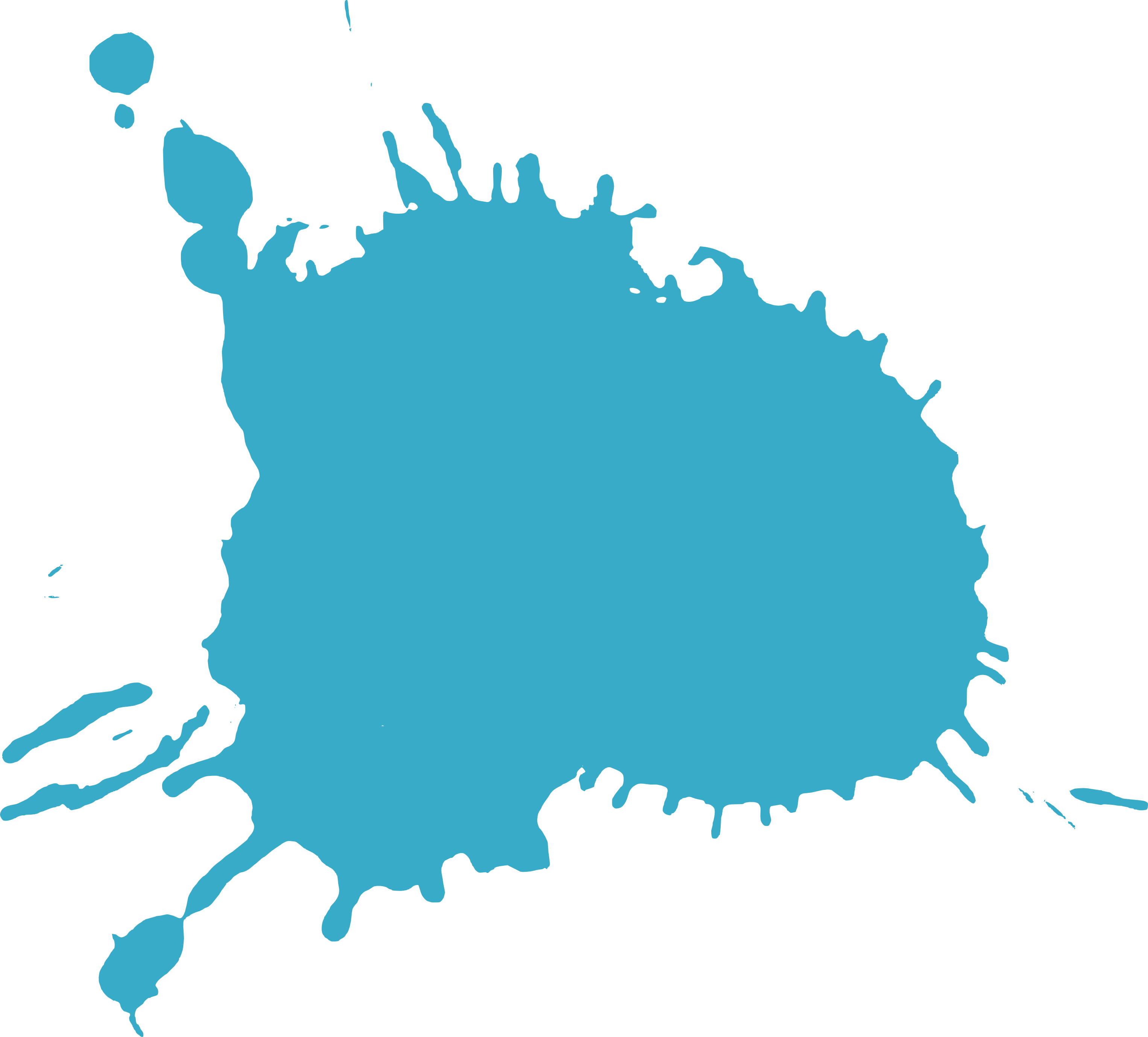 Colorful Splatter Png - Illustration (3052x2756), Png Download