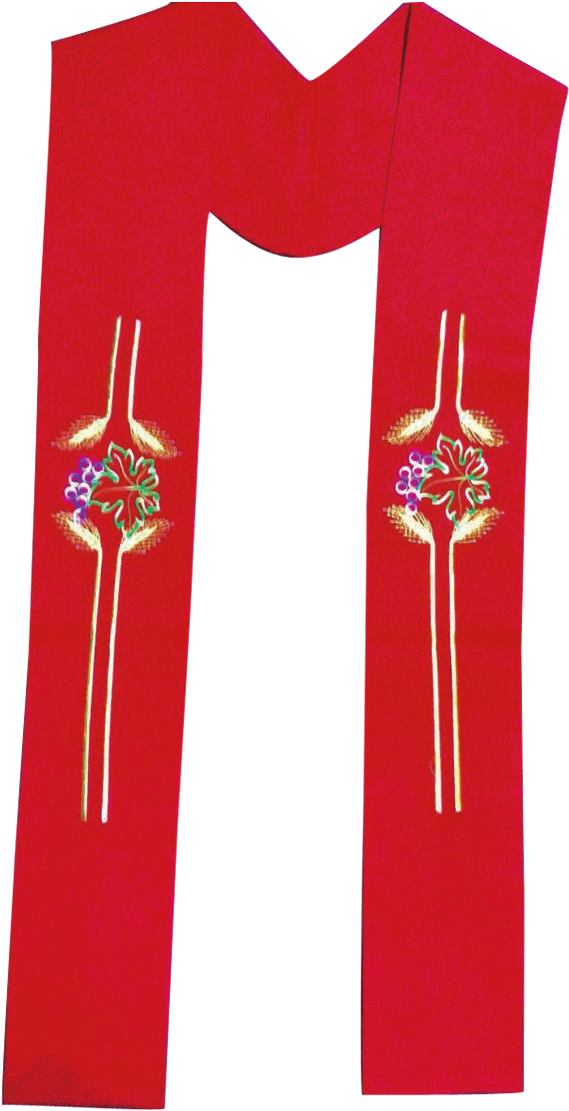 Download Estola Con Motivos De Espigas Y Vid - Estola Png | Transparent ...