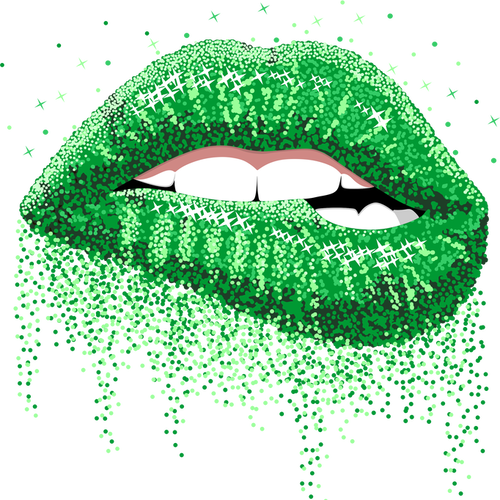 Download Glitter Lips - Glitter Lips Vector | Transparent PNG Download ...