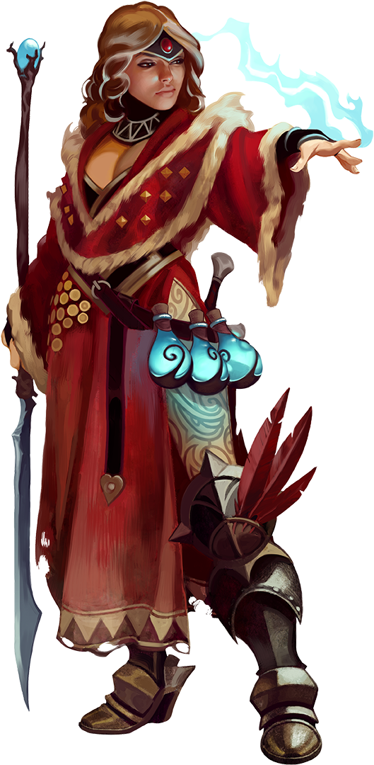 Mage - Rpg Mage Class (576x1088), Png Download