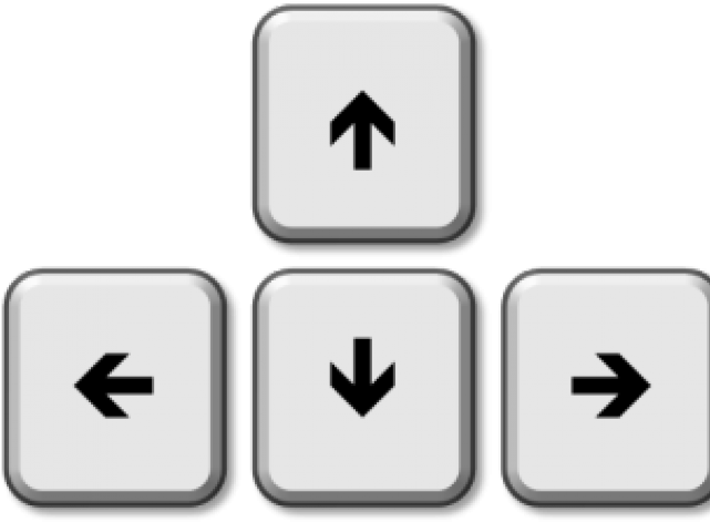 Download Arrow Key Cliparts - Arrow Keys And Spacebar | Transparent PNG ...