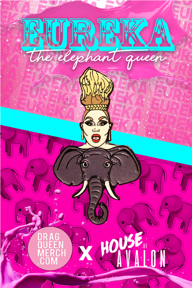 Drag Queen Merch On Twitter - Lapel Pin (990x959), Png Download
