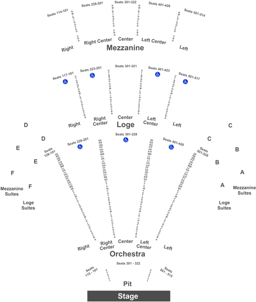 Microsoft Theater Seating Chart Letters (525x630), Png Download