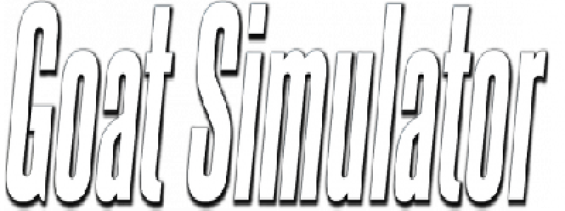 Other Graphic - Goat Simulator Logo Png (800x300), Png Download