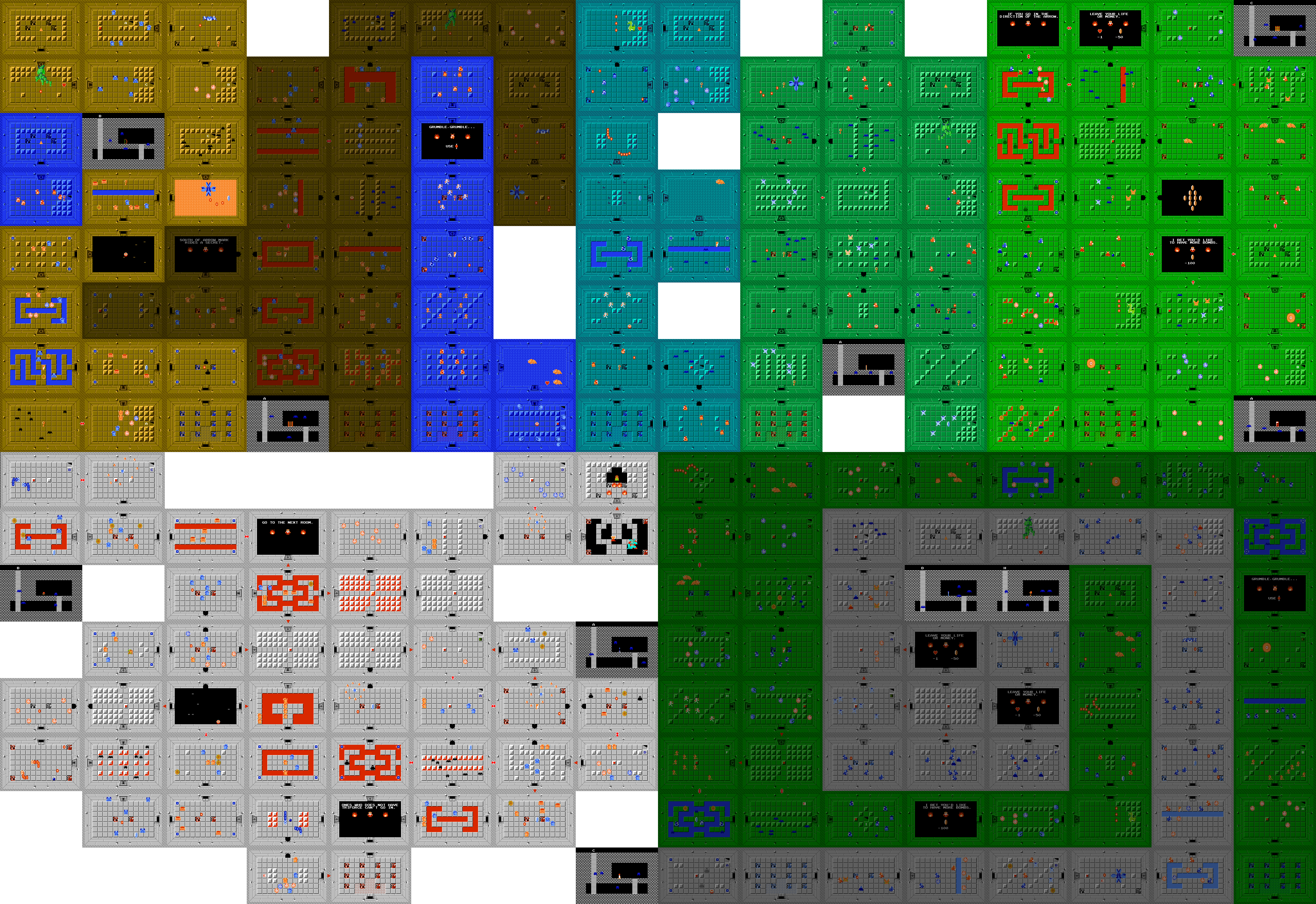 Download Legend Of Zelda - Legend Of Zelda Second Quest Dungeon Map ...