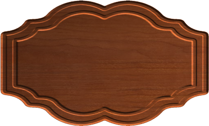 Blank Fancy Wooden Sign (430x430), Png Download