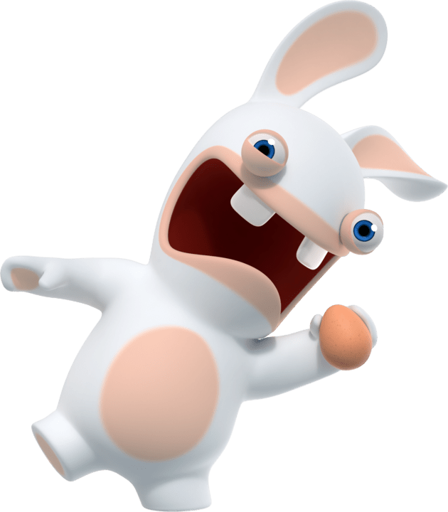 Download Rabbid Holding Egg Png - Rabbids Transparent Background ...