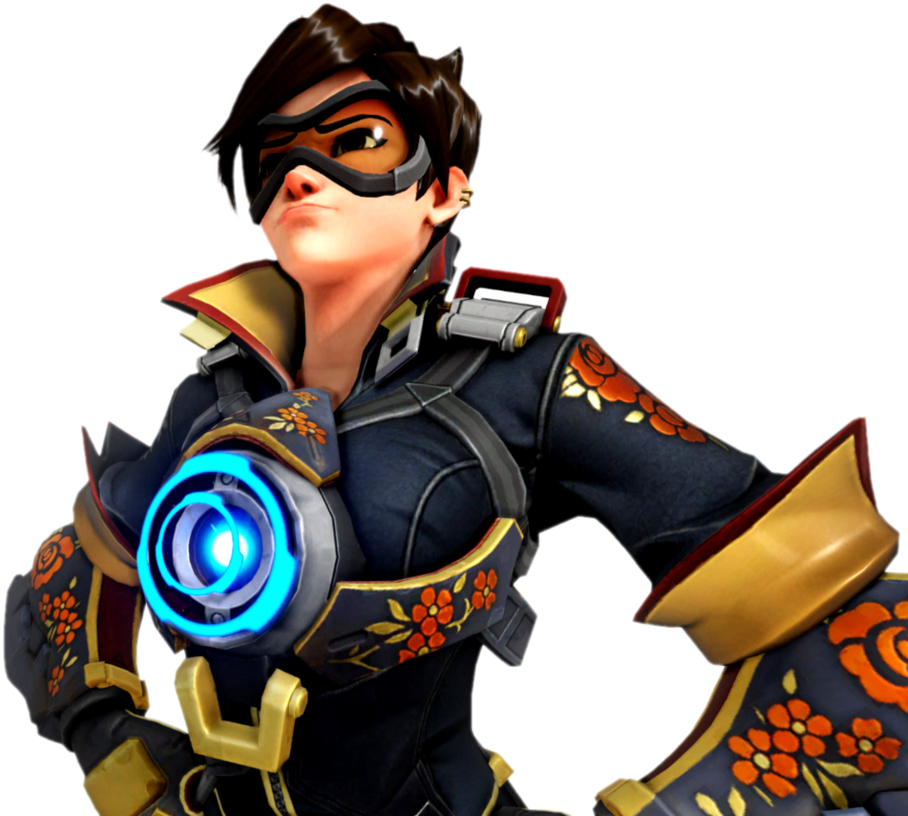 Download Overwatch Rose Tracer Render - Overwatch Tracer Rose Skin ...