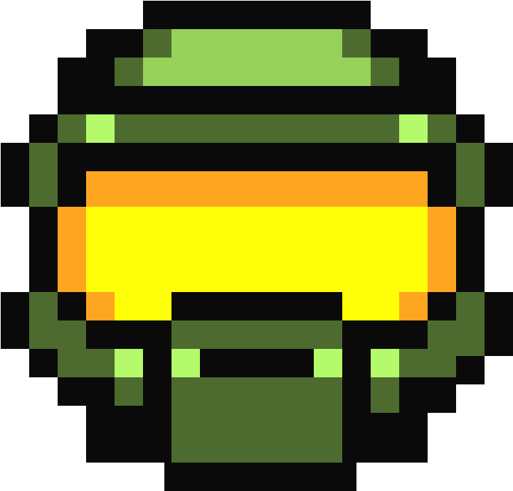 Download Master Chief - Halo Master Chief Pixel Art | Transparent PNG ...