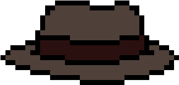 Download Fedora - Peach Pixel Art | Transparent PNG Download | SeekPNG