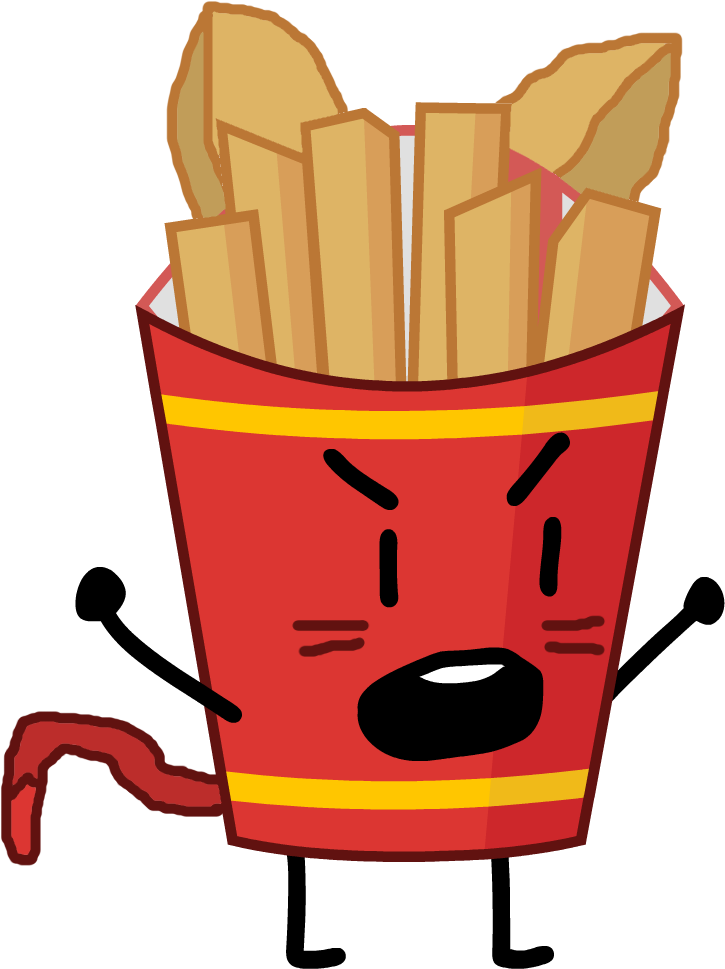 Cat Fries - Fog - Bfdi Characters (740x973), Png Download