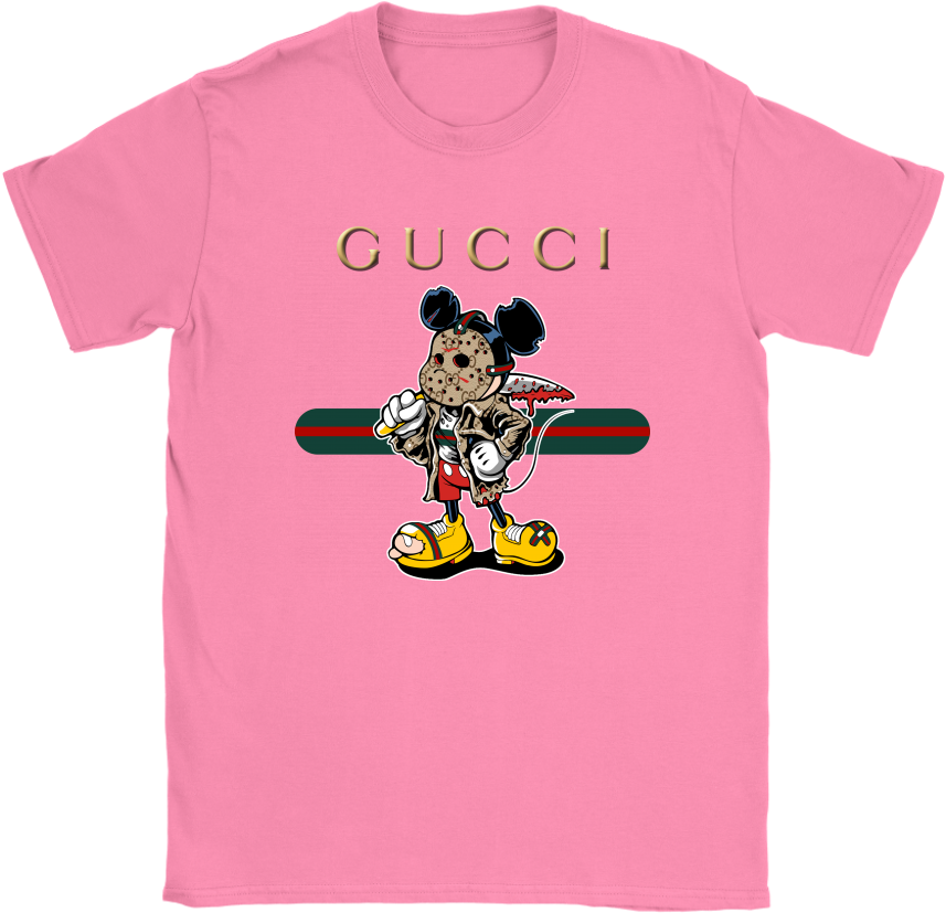 Gucci Jason Voorhees Mickey Mouse Shirts Women - Dad With Computer ...