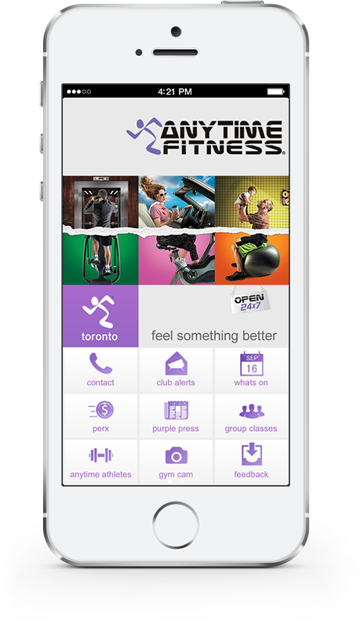 Anytime Fitness Mobile App - Anytime Fitness Logo App (510x885), Png ...