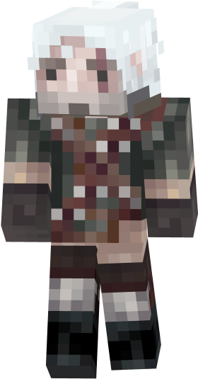 Mcoqypng - Minecraft Witcher Skin (640x640), Png Download