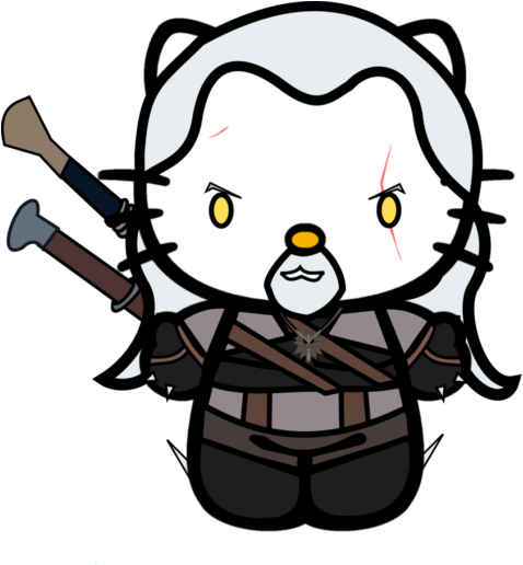 Hello Geralt Hello Kitty And The Witcher Crossover - The Witcher ...