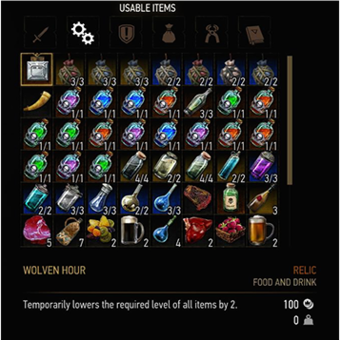 Witcher 3 Potion Inventory (1200x675), Png Download