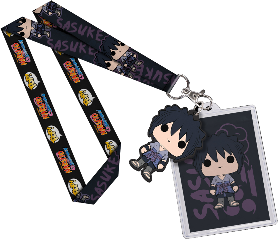 Sasuke Pop Lanyard - Naruto Sasuke Pop! Lanyard (1024x876), Png Download