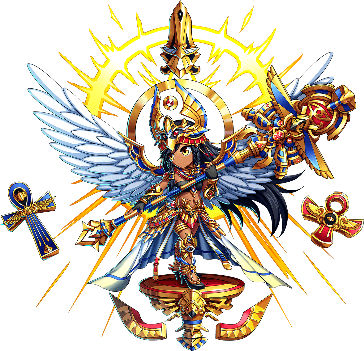 Unit Artwork - Brave Frontier Bright Star Persenet (1210x1167), Png ...