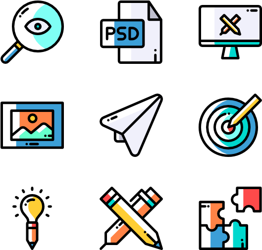 Design Thinking - Web Design Icons Png (600x564), Png Download