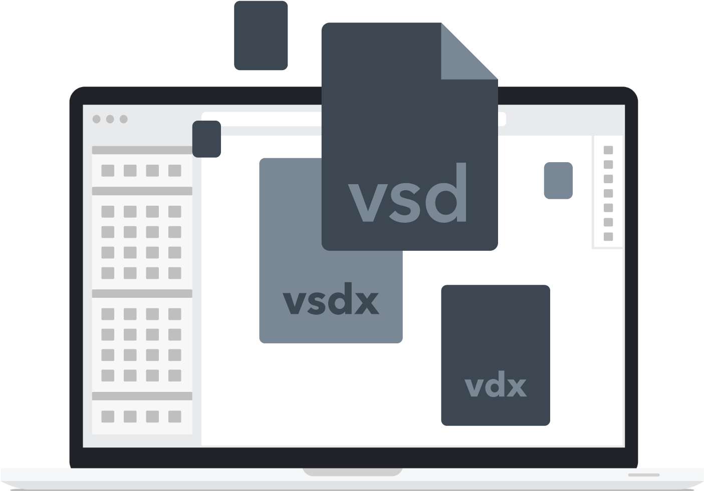 Visio Import/export - Microsoft Visio (1442x984), Png Download