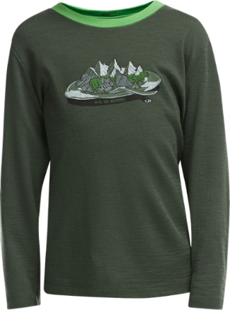 Icebreaker Boy's Tech Alps For Breakfast Long-sleeve (326x440), Png ...