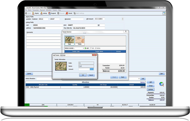 Monitor Cashier - System (819x536), Png Download