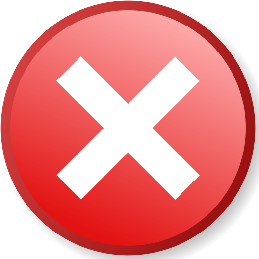 Red Circle X Icon (529x536), Png Download