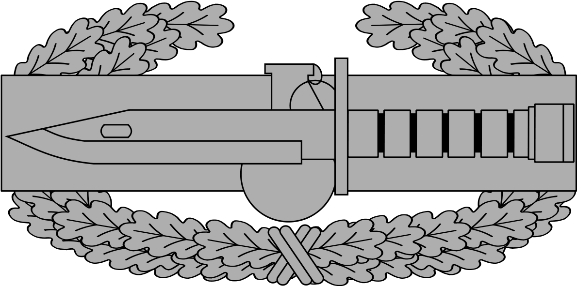Combat Action Badge (1200x591), Png Download