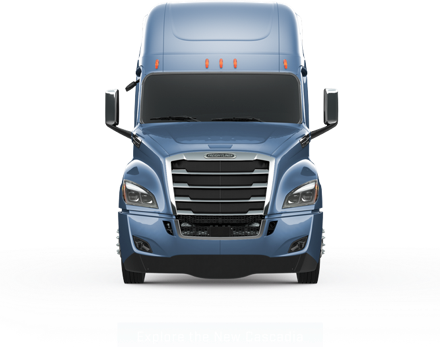 Explore The New Cascadia® - Freightliner Cascadia Front View (440x347 ...