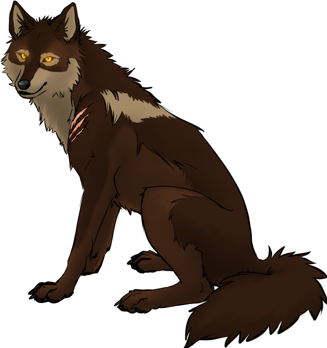 Oc Wolf Line Art By Shiro Marusu By Enigma Doku-d64k7z3 - Wolf Oc ...