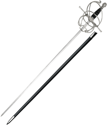 Download Leather Wire Hilt Rapier - Fencing Sword | Transparent PNG ...