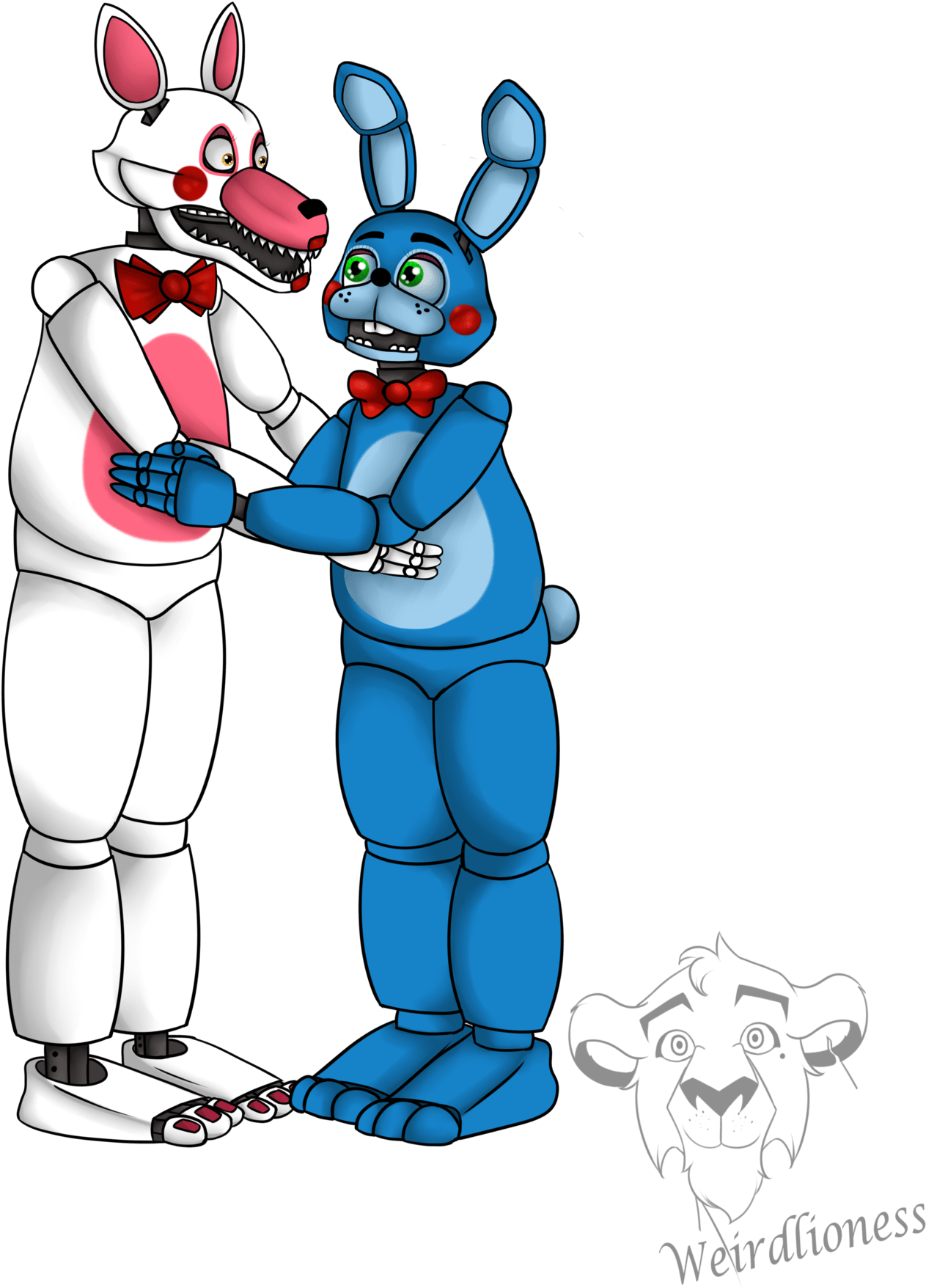 Mangle - Cartoon (1600x1964), Png Download