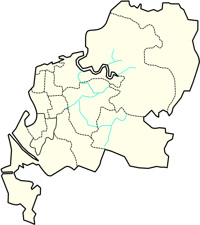 Peta Makassar Per Kecamatan - Makassar (683x768), Png Download