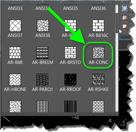 Concrete Hatch Pattern Ootb - Autocad Concrete Hatch (468x454), Png ...