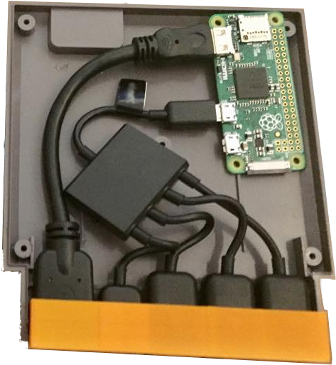 Nes - Raspberry Pi Zero In Nes Cartridge (490x553), Png Download