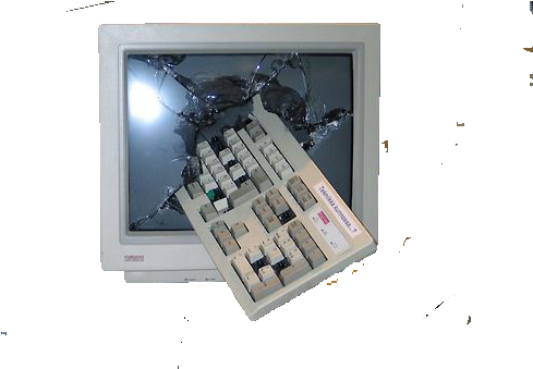 Download Smashed Computer Transparent - Сломанный Компьютер ...